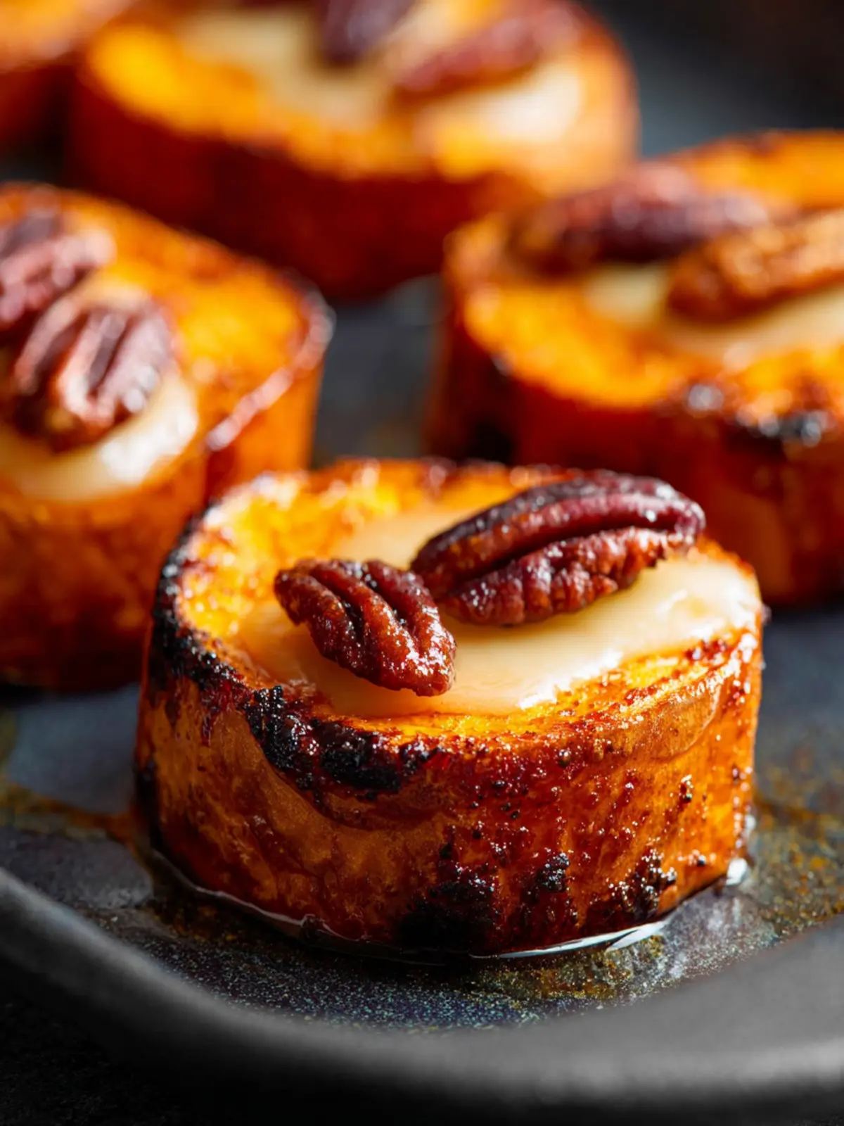 maple roasted sweet potato bites